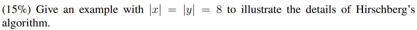Solved Give an example with |x|=|y|=8 ﻿to illustrate the | Chegg.com