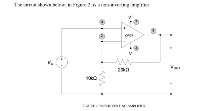 Implement the non-inverting amplifier, shown in | Chegg.com