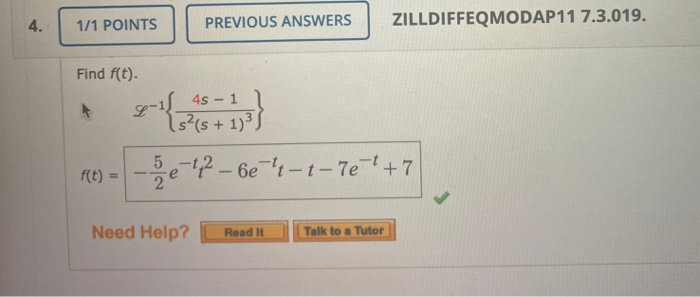 Solved 1/1 POINTS PREVIOUS ANSWERS ZILLDIFFEQMODAP11 | Chegg.com