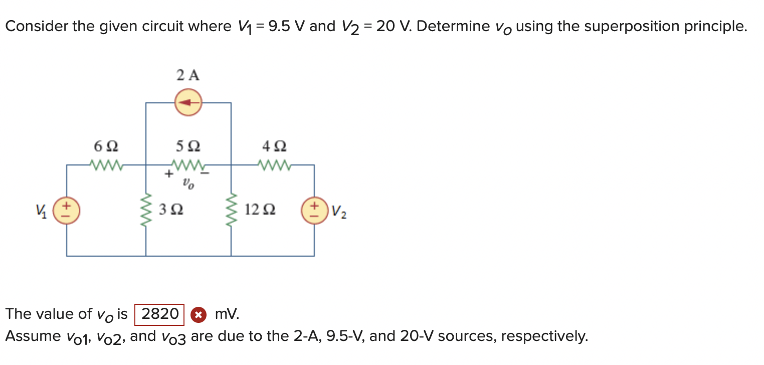 Solved by an EXPERT Consider the given circuit where V1 = 9.5 V ﻿and | Chegg.com