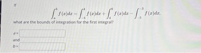 Solved If what are the bounds of integration for the first | Chegg.com