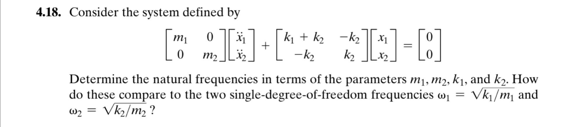 Solved 4.18. Consider the system defined by | Chegg.com