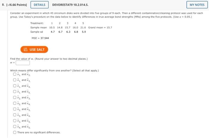 Solved −/6.66 Points] DEVORESTAT9 10.2.014.5. Consider an | Chegg.com