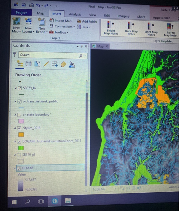 Solved ARC GIS Pro. please show me how to convert my .tif | Chegg.com