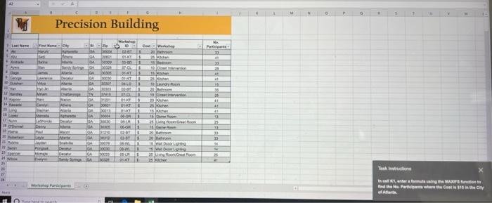 Solved In cell K1, enter a formula using the MINIFS function | Chegg.com