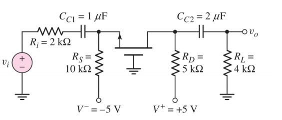 Solved The common gate amplifier circuit shown in the figure | Chegg.com