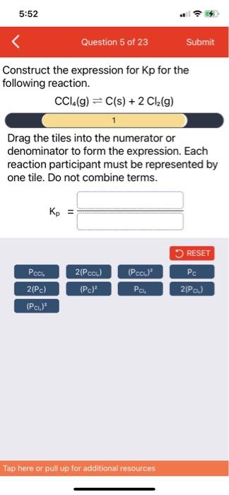 Solved Construct the expression for Kp for the following | Chegg.com