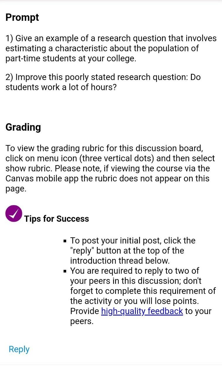 Solved Prompt 1) Give an example of a research question that | Chegg.com