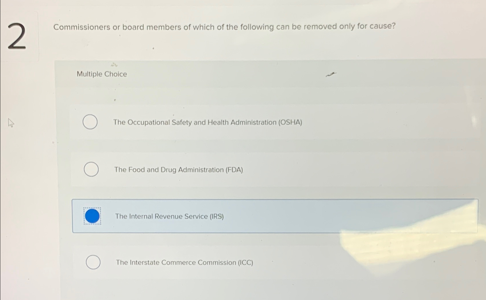 Solved Commissioners or board members of which of the | Chegg.com