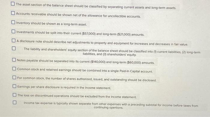Solved Integrating Case 4-7 (Static) Balance sheet and | Chegg.com