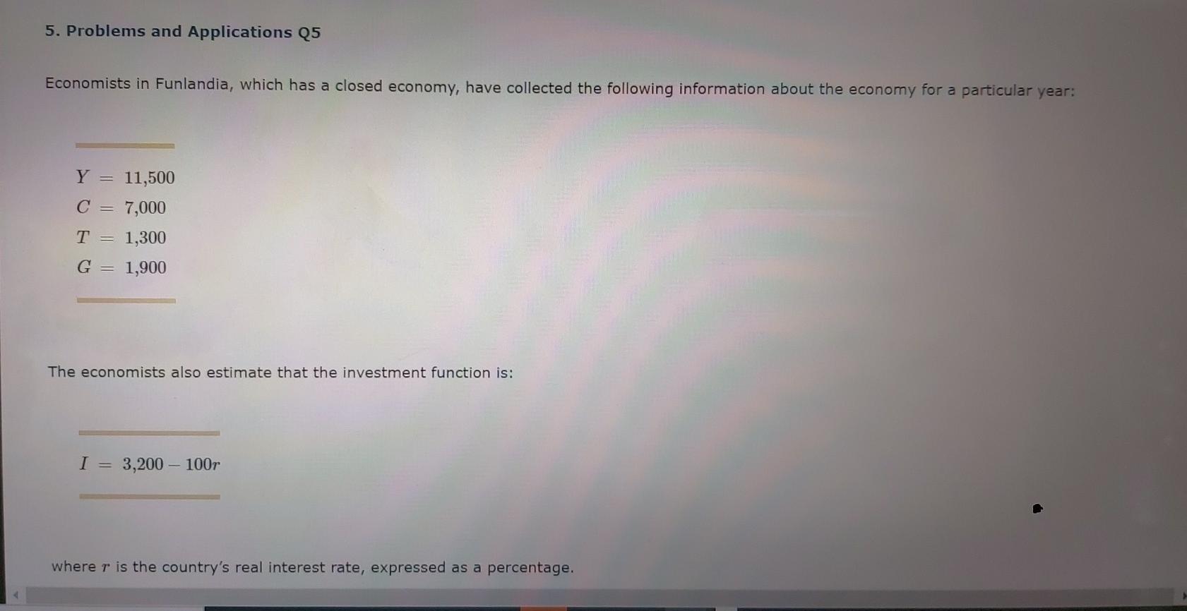 Solved 5. Problems and Applications Q5 Economists in | Chegg.com