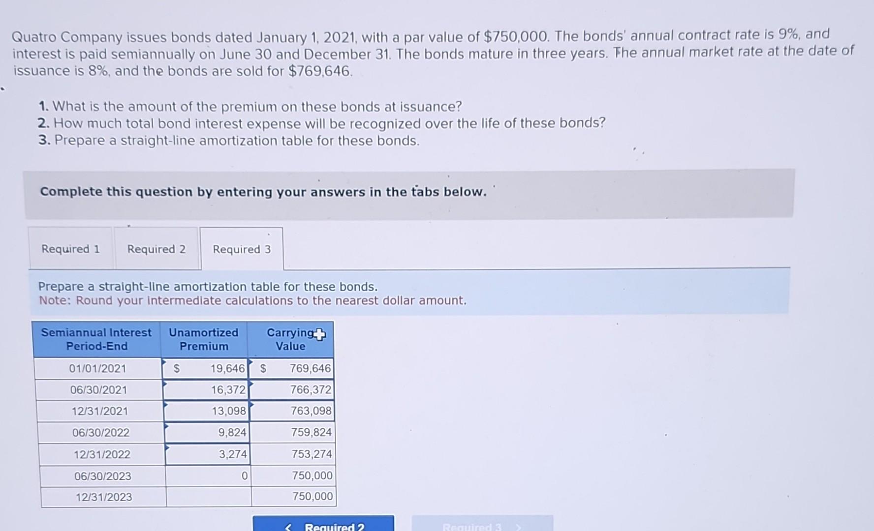 Solved Quatro Company issues bonds dated January 1, 2021, | Chegg.com