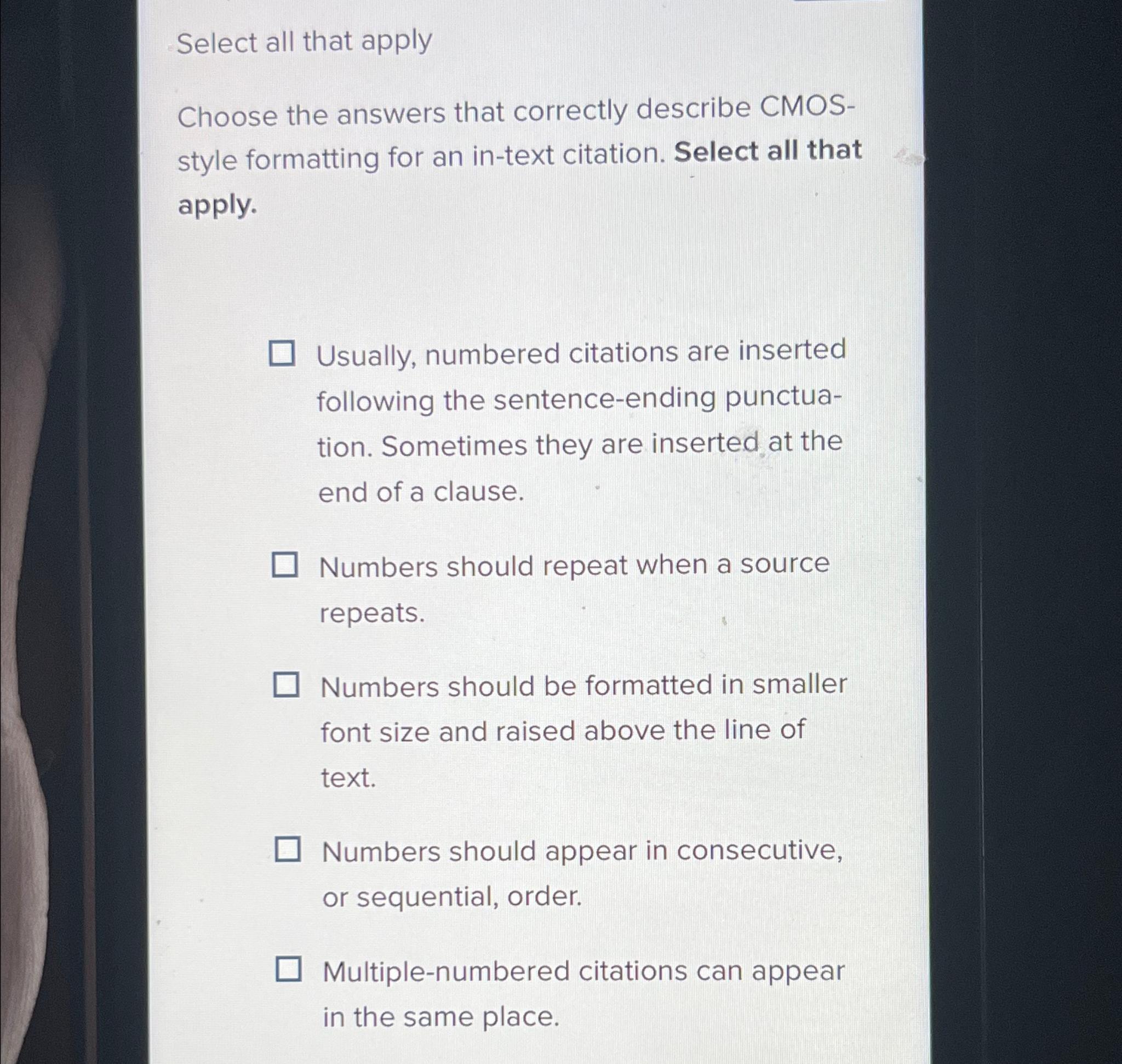 Solved Select all that applyChoose the answers that | Chegg.com