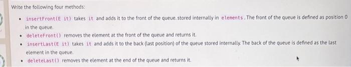 X1222: Double Ended Queue: Deque A double ended | Chegg.com
