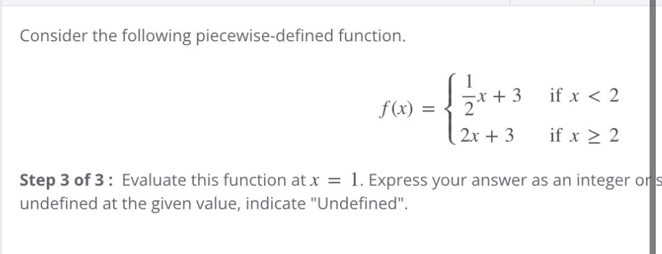 Solved Consider the following piecewise-defined | Chegg.com