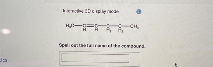 Solved Interactive 3D display mode Spell out the full name | Chegg.com