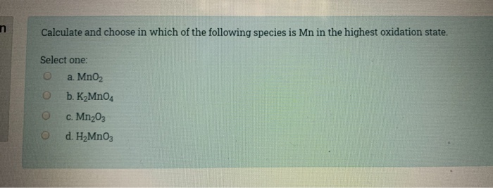 Solved n Calculate and choose in which of the following | Chegg.com