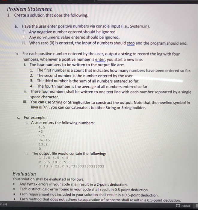 Solved Problem Statement 1. Create a solution that does the | Chegg.com