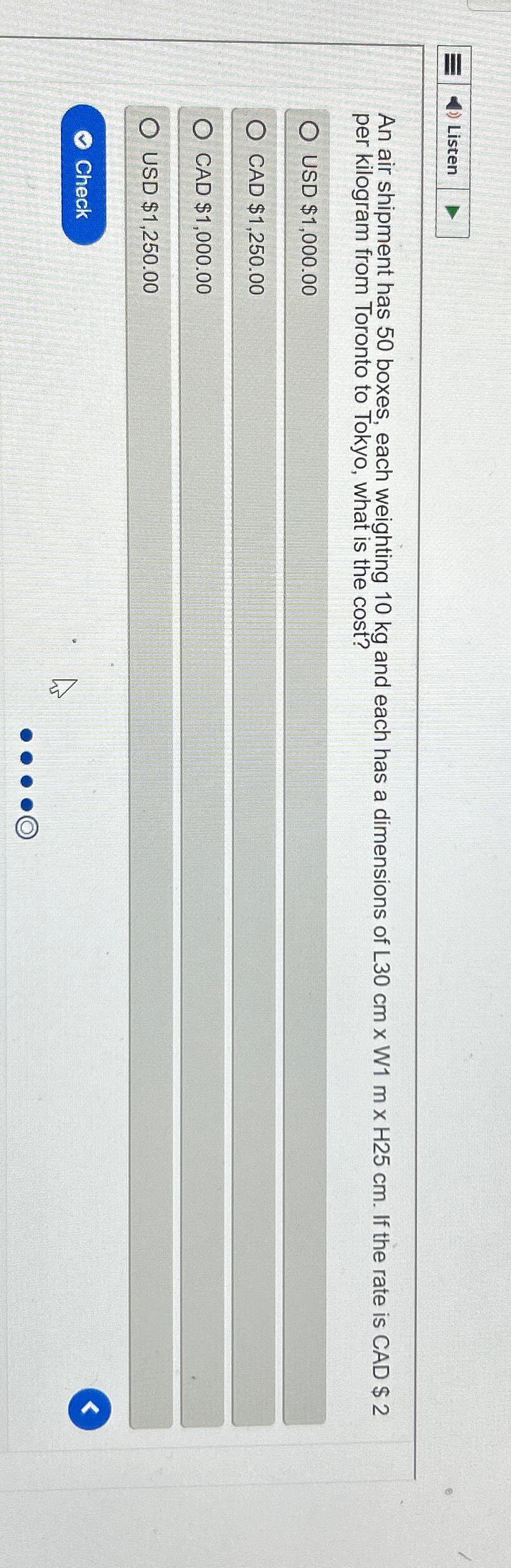 Solved Listen\\nAn air shipment has 50 boxes, each weighting | Chegg.com