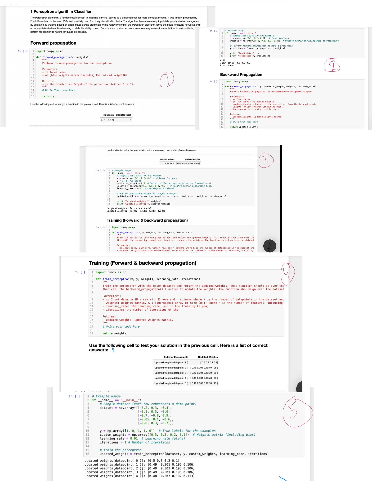 Solved 1 ﻿perceptron Algorithm Classifierthe Perceptron