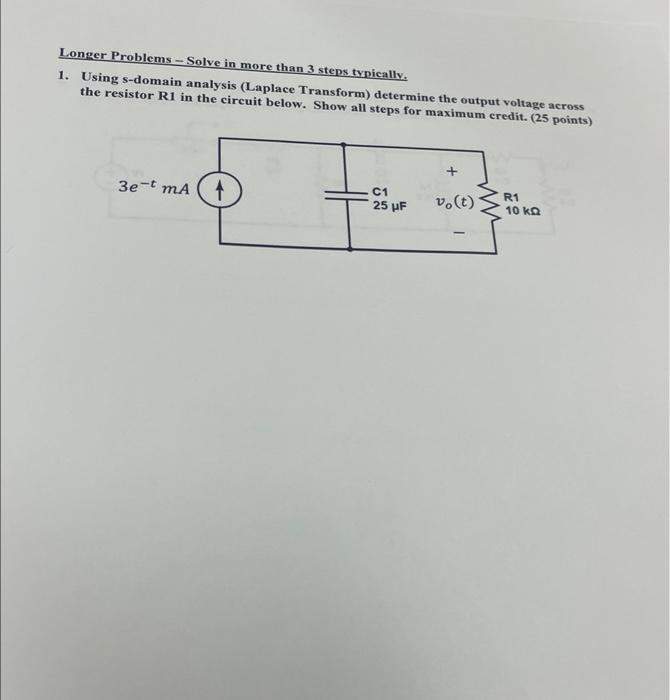 Solved Longer Problems - Solve in more than 3 steps | Chegg.com
