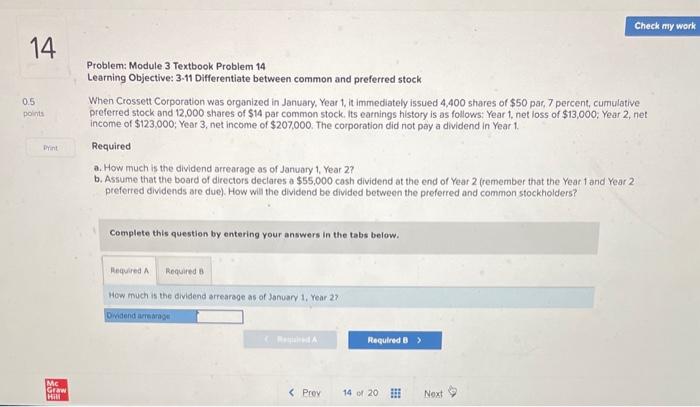 Solved Problem: Module 3 Textbook Problem 14 Learning | Chegg.com