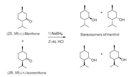 Solved он "ОН (2S, 5R)-(-)-Menthone Stereoisomers of menthol | Chegg.com