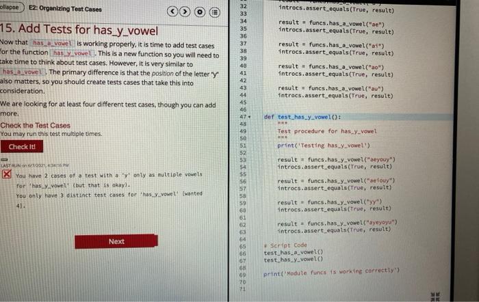 Solved Collapse E2 Organizi 2 Functions For Checking A 3788