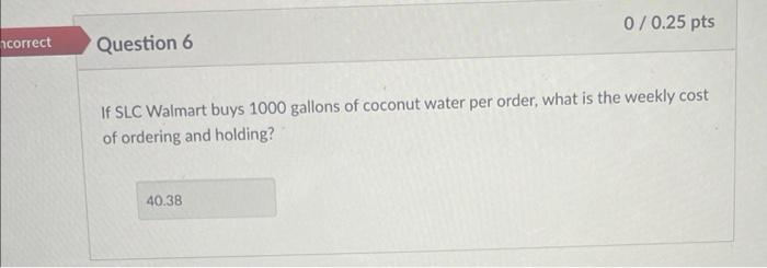 Solved (Q1 - Q6) Spring Water The demand for coconut water | Chegg.com