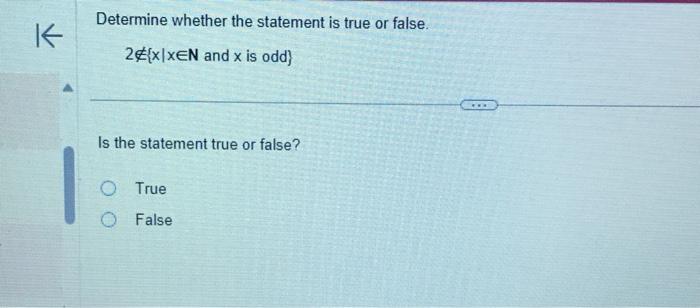 Solved Determine whether the statement is true or false. | Chegg.com