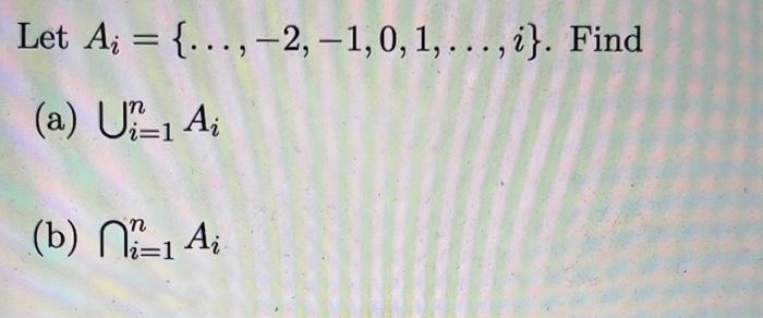 Solved Help, please solve this set theory question of | Chegg.com