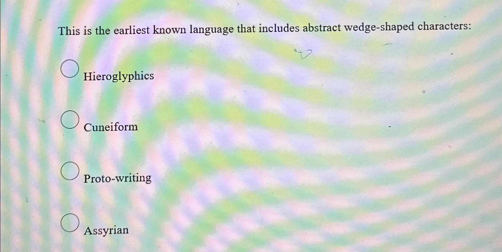 Solved This is the earliest known language that includes | Chegg.com