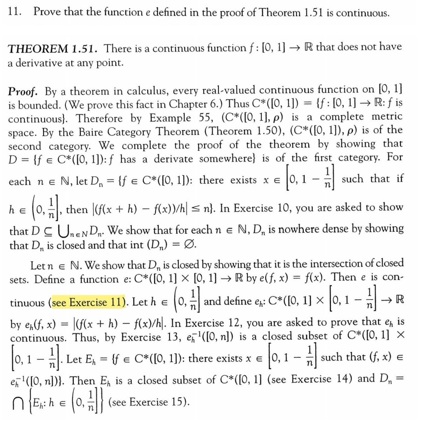 Solved Prove that the function e ﻿defined in the proof of | Chegg.com