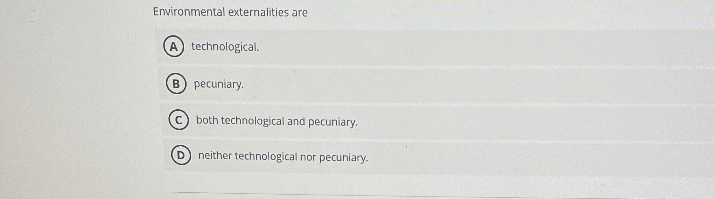 Solved Environmental externalities | Chegg.com