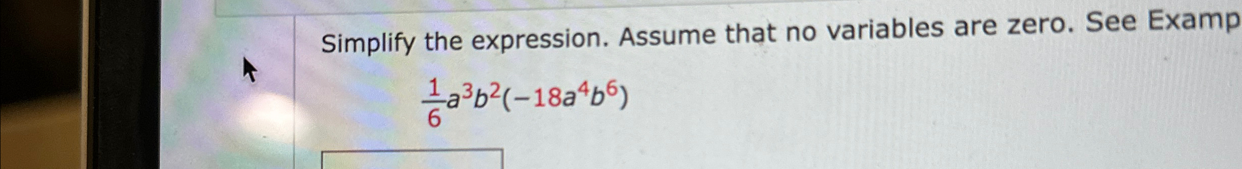 Solved Simplify the expression. Assume that no variables are | Chegg.com