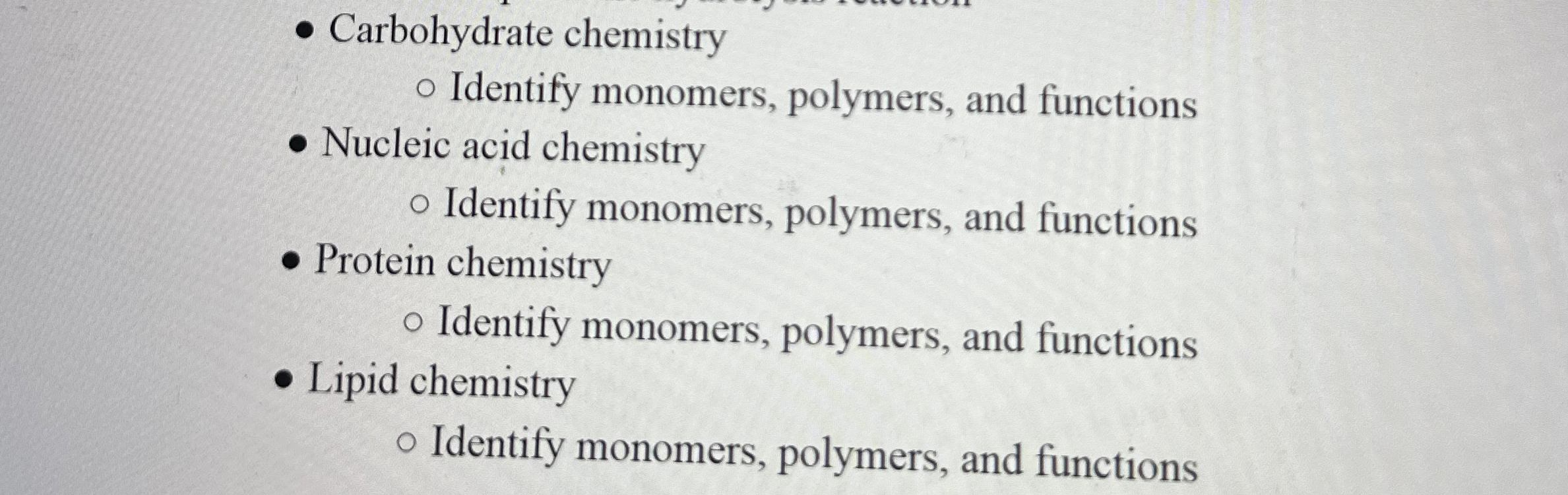 Solved Carbohydrate chemistryIdentify monomers, polymers, | Chegg.com