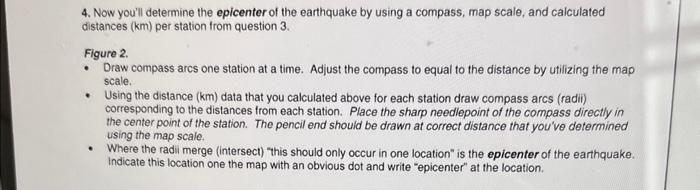 Solved 4. Now you'll determine the epicenter of the | Chegg.com