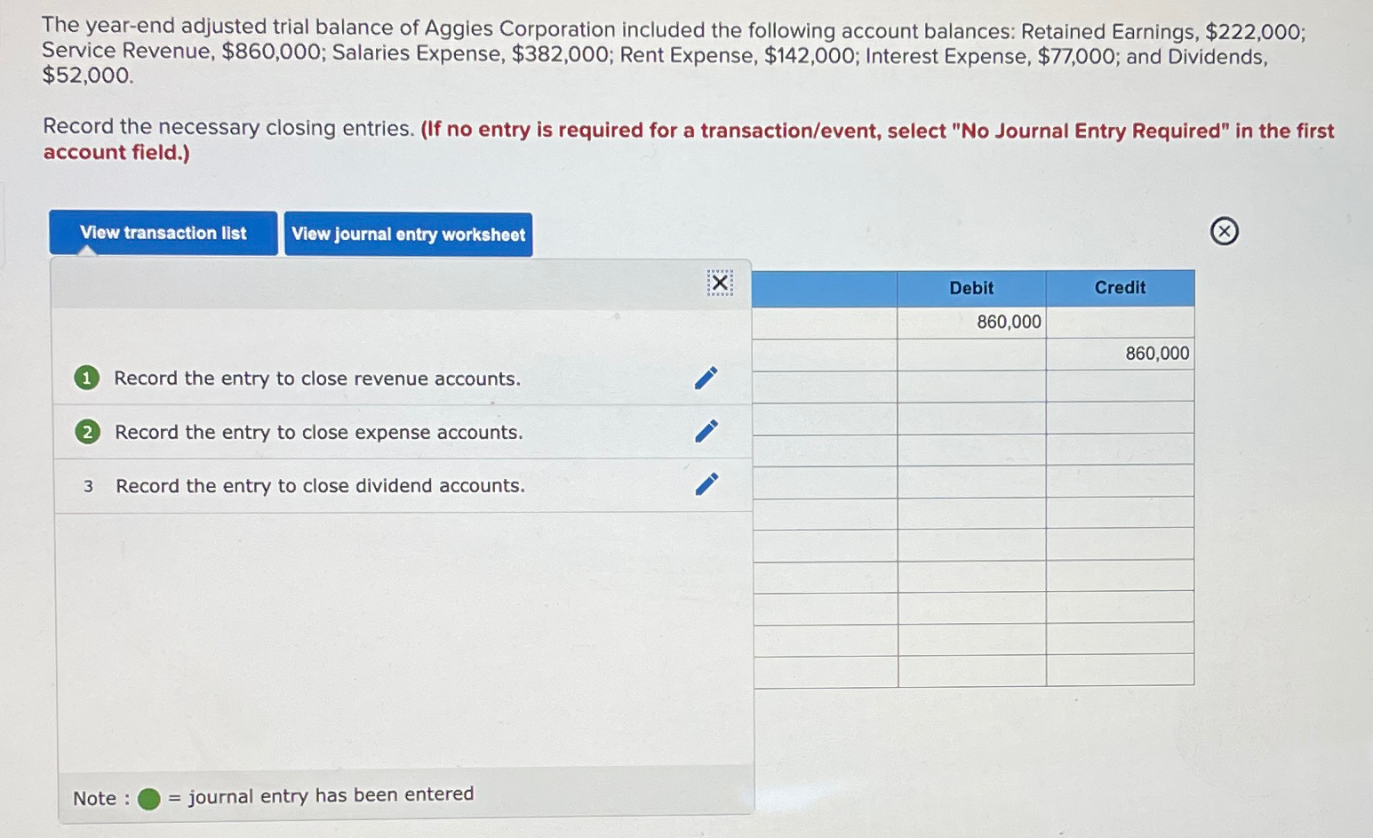 Solved The year-end adjusted trial balance of Aggies | Chegg.com