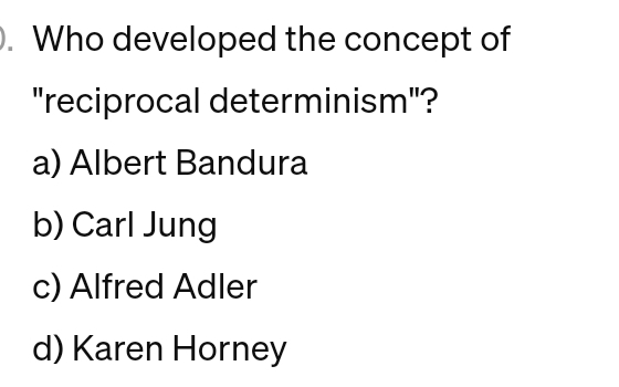 Solved Who developed the concept of "reciprocal | Chegg.com