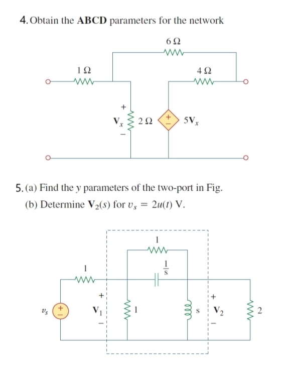 Solved Obtain the ABCD parameters for the network(a) ﻿Find | Chegg.com