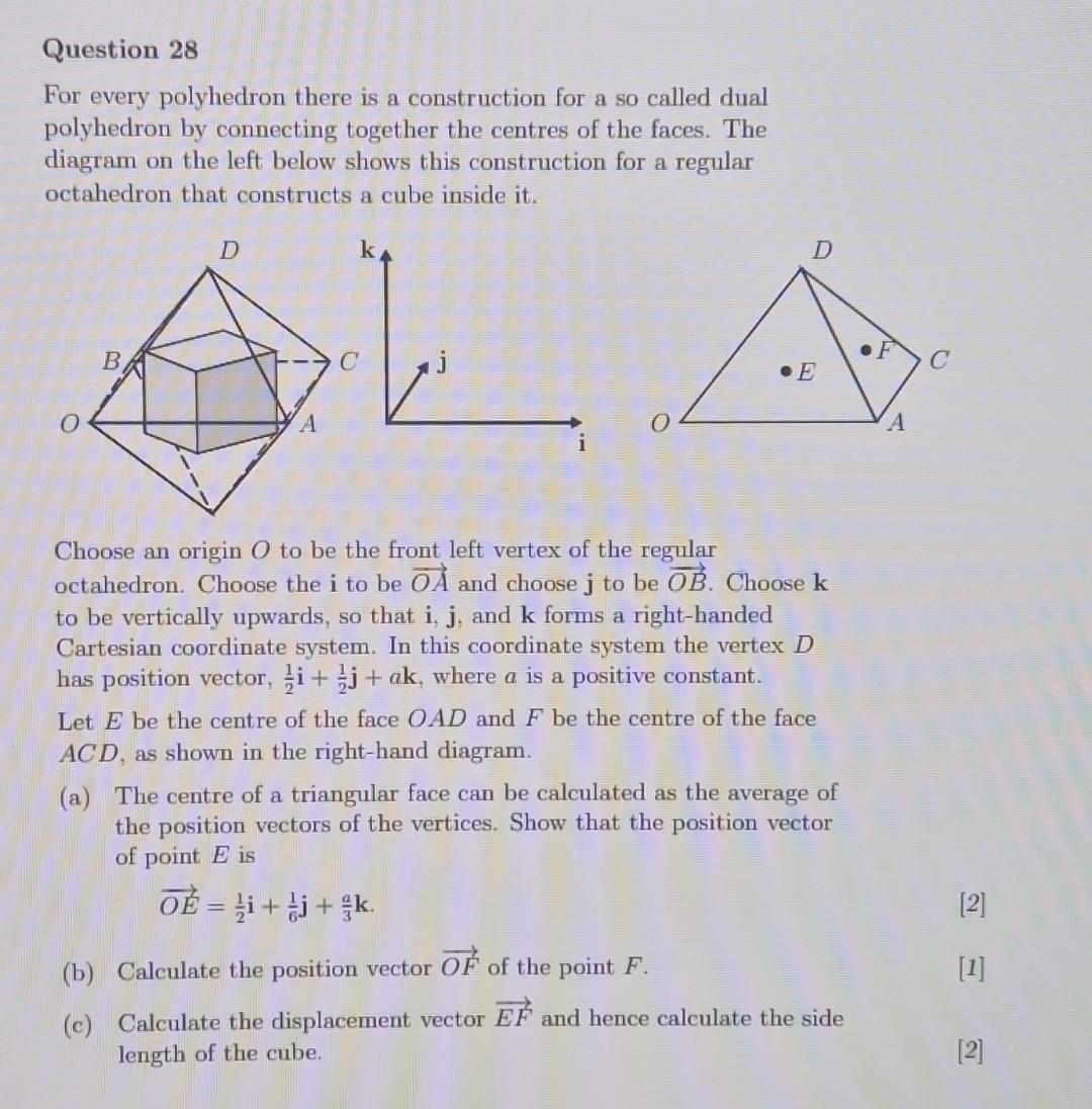 For every polyhedron there is a construction for a so | Chegg.com