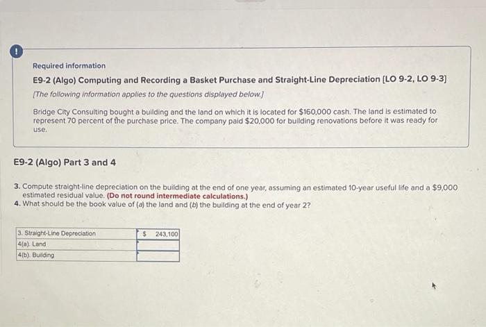 Solved Return Required information E9-2 (Algo) Computing and | Chegg.com