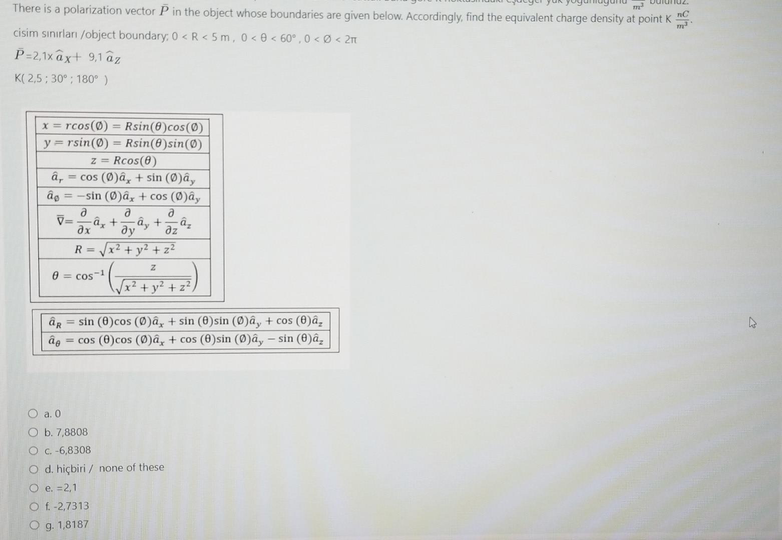 Solved There is a polarization vector Pˉ in the object whose | Chegg.com