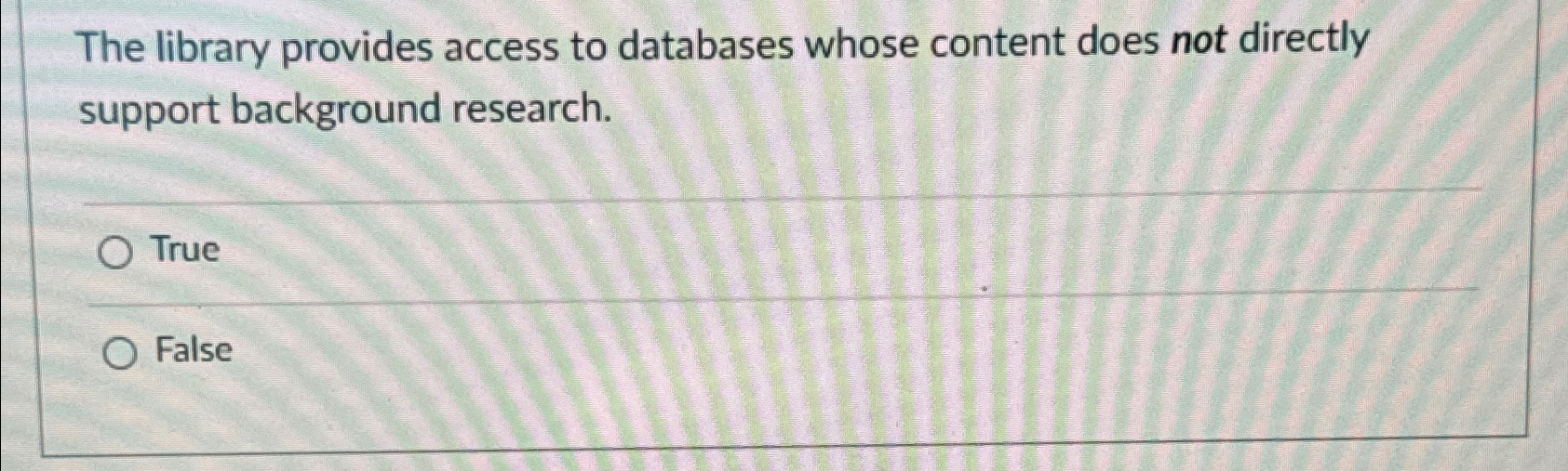 Solved The library provides access to databases whose | Chegg.com