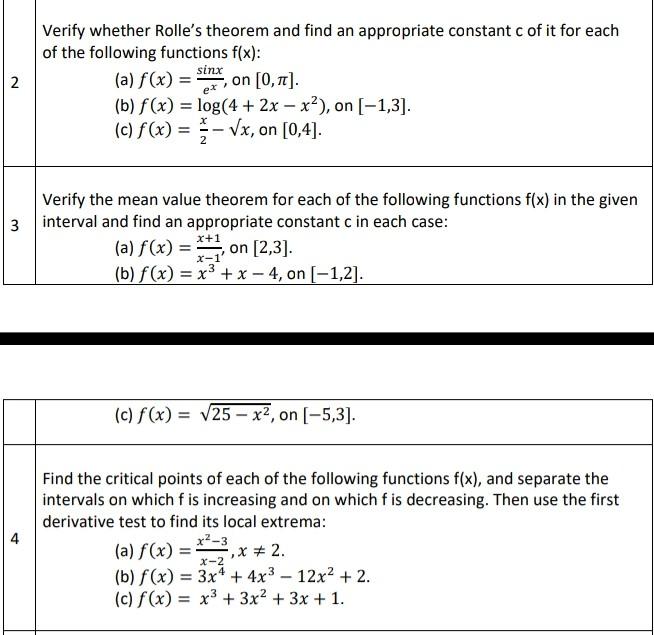 Solved N Verify whether Rolle's theorem and find an | Chegg.com