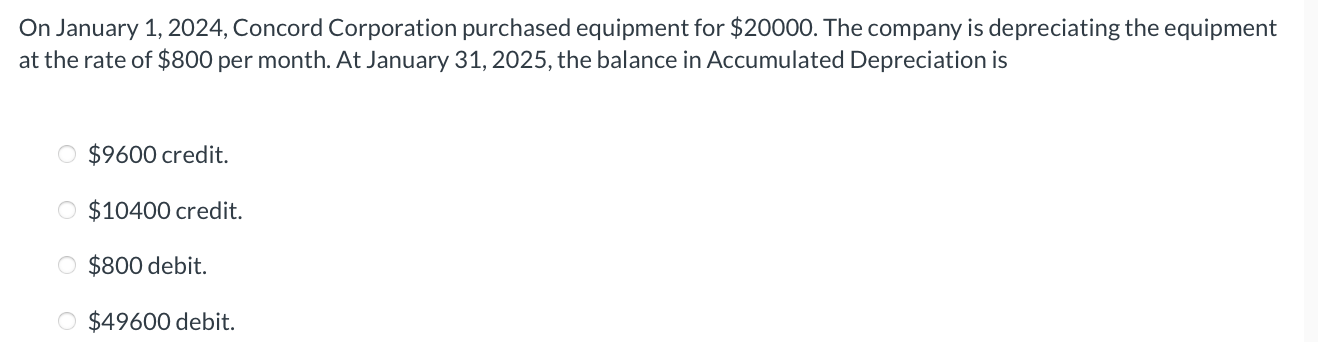 Solved On January 1, 2024, Concord Corporation purchased | Chegg.com Solved On January 1, 2024, Concord Corporation purchased | Chegg.com