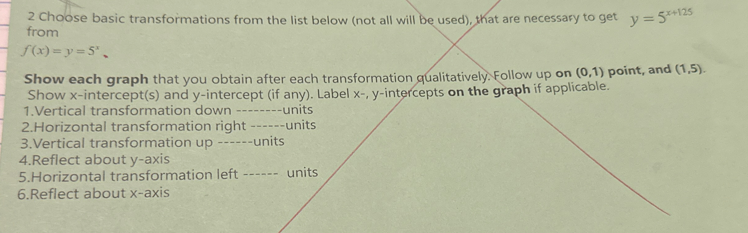 Solved 2 ﻿Choose basic transformations from the list below | Chegg.com