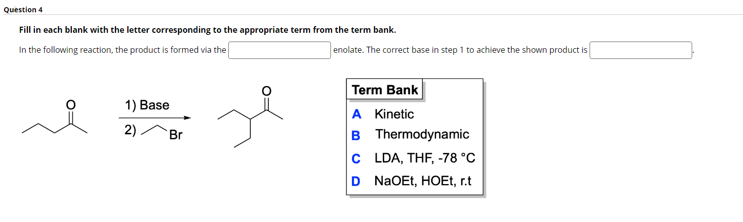 Solved Fill in each blank with the letter corresponding to | Chegg.com