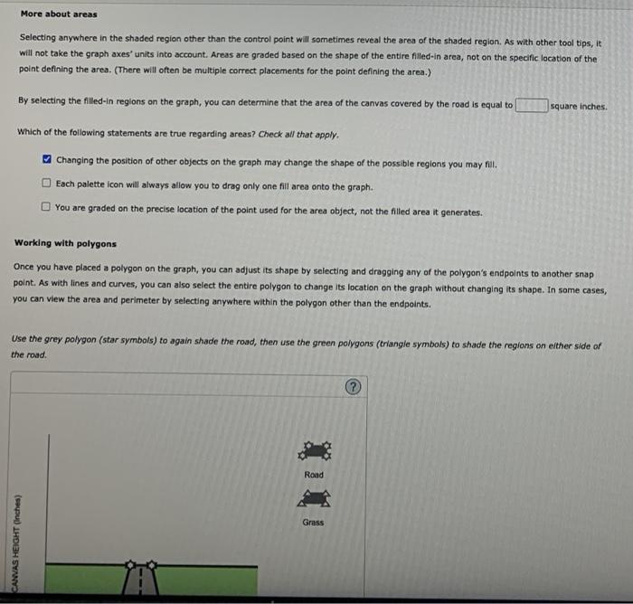 Solved 8 Areas And Polygons More Graph Objects Two Types Of Chegg