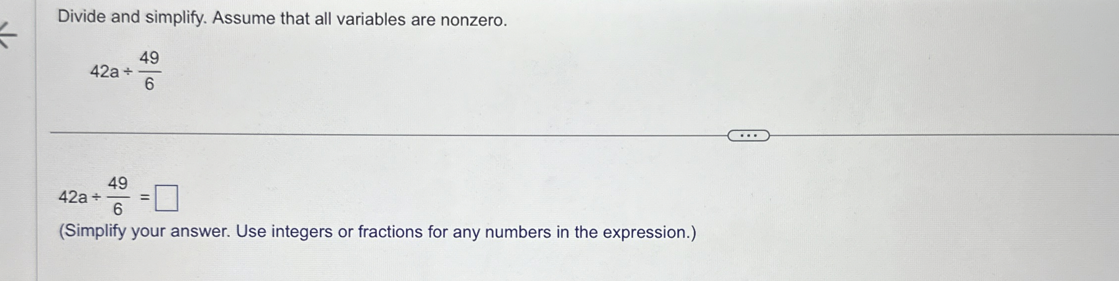 Solved Divide and simplify. Assume that all variables are | Chegg.com